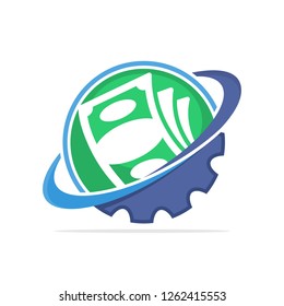 Vector Illustration Icon Working System Concept Stock Vector (Royalty ...