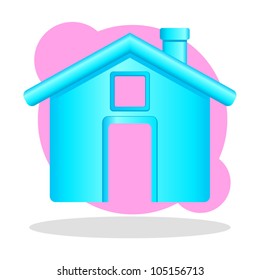 Vector Illustration Iconic House Stock Vector (Royalty Free) 105156713 ...