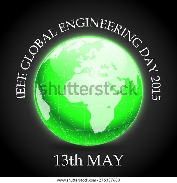 Vector Illustration Ieee Global Engineering Day Stock Vector (Royalty ...