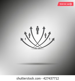 Vector Illustration Image Arrows People Stock Vector (Royalty Free ...