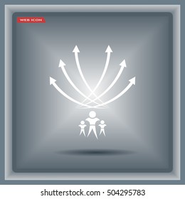 Vector Illustration Image Arrows People Stock Vector (Royalty Free ...