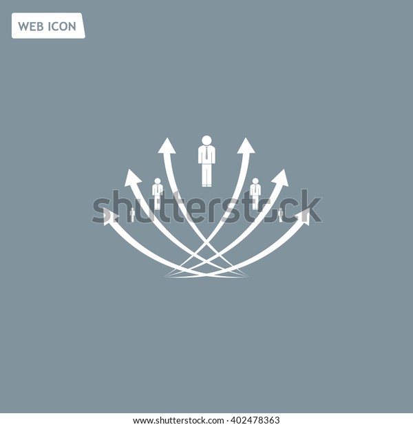 Vector Illustration Image Arrows People Stock Vector (Royalty Free ...