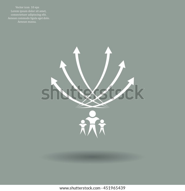 Vector Illustration Image Arrows People Stock Vector (Royalty Free ...