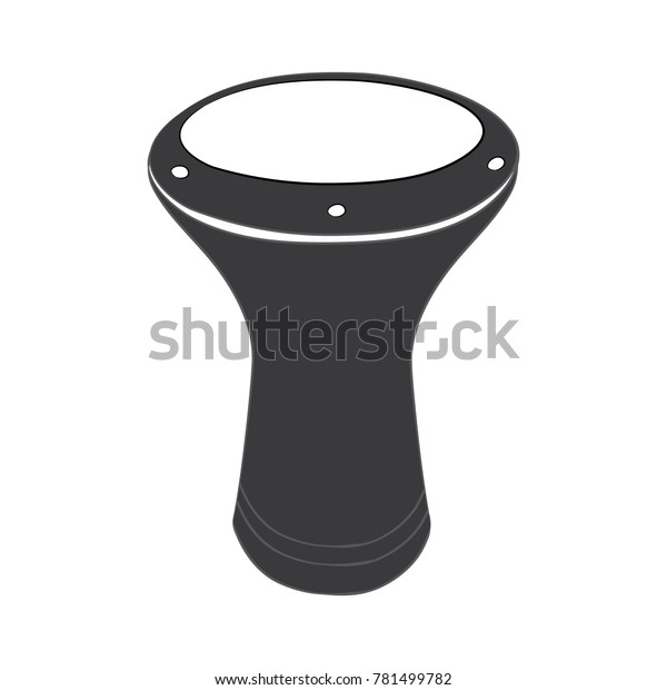 Vector Illustration Image Drum Darbuka Stock Vector (Royalty Free ...