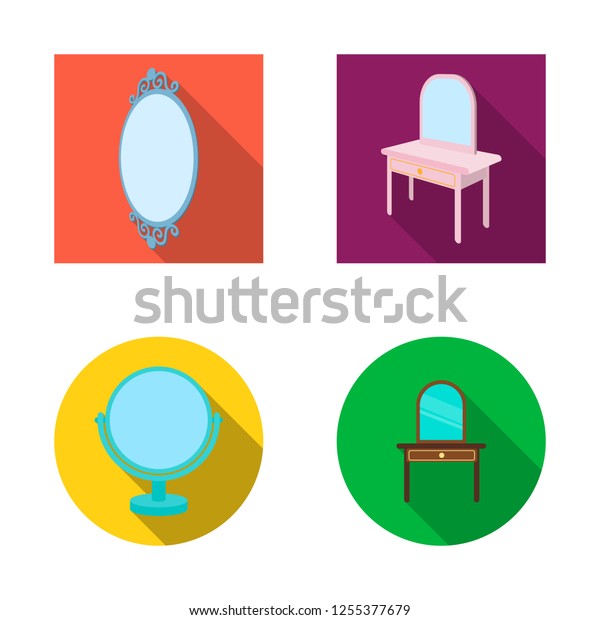 Vector Illustration Imagery Icon Collection Reflection Stock Vector ...