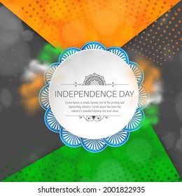 Vector Illustration Independence Day 15 August Stock Vector (Royalty ...