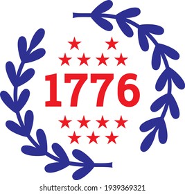 Vector Illustration Independence Day Logo Stock Vector (Royalty Free ...