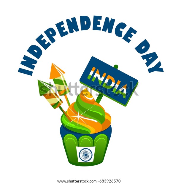 Vector Illustration India Day Independence State: เวกเตอร์สต็อก (ปลอด ...