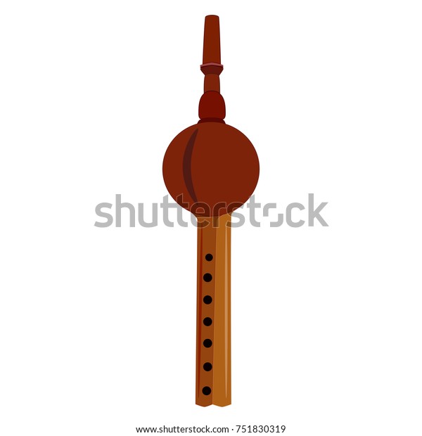 Vector Illustration Indian Pungi Played By: vector de stock (libre de ...