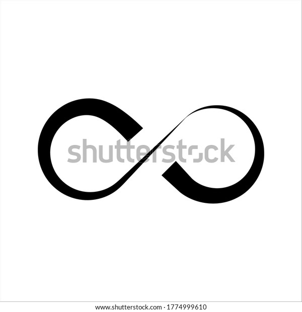 Vector Illustration Infinity Symbol On White Stock Vector (Royalty Free ...