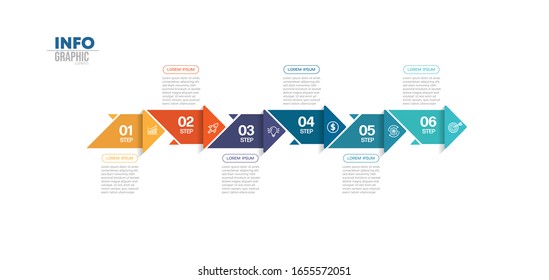 Four Phases Process Chart Template Presentation Stock Vector (Royalty ...