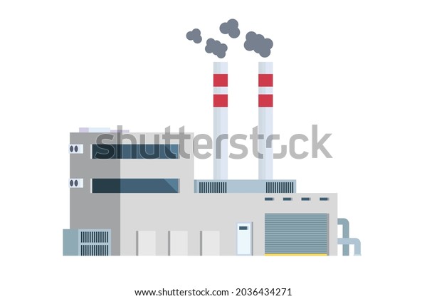 Vector Illustration Infographic Elements Representing Factory Stock ...