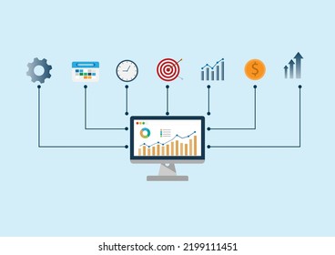 Vector Illustration Infographic Long Term Investment Stock Vector ...