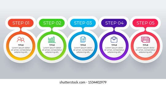 Vector Infographic Timeline Design Template 10 Stock Vector (Royalty ...