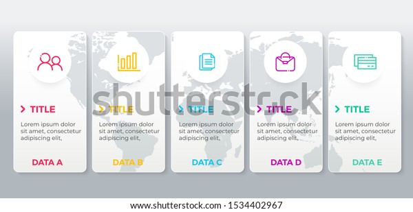 Vector Illustration Infographics 5 Options Template Stock Vector ...