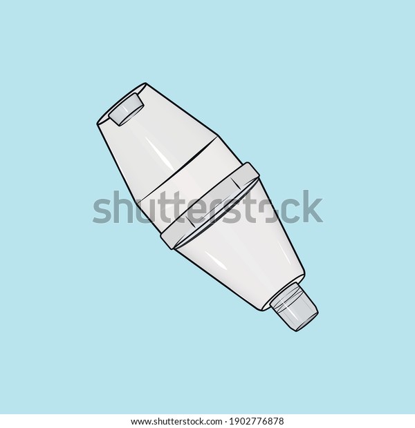 Vector Illustration Inhaler Spacer Stock Vector (Royalty Free ...