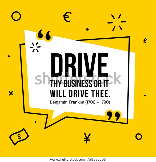 Vector Illustration Inspirational Motivational Quote Drive Stock Vector ...