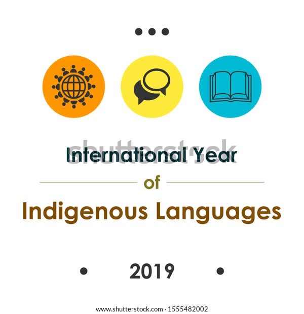 Vector Illustration International Year Indigenous Languages Stock ...