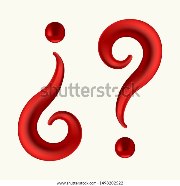 Vector Illustration Interrogation Sign Red Lights Stock Vector (Royalty ...