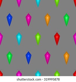 Vector Illustration Jewel Seamless Pattern Background Stock Vector ...
