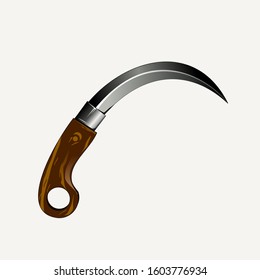 Vector Illustration Karambit Traditional Blade Indonesia Stock Vector ...