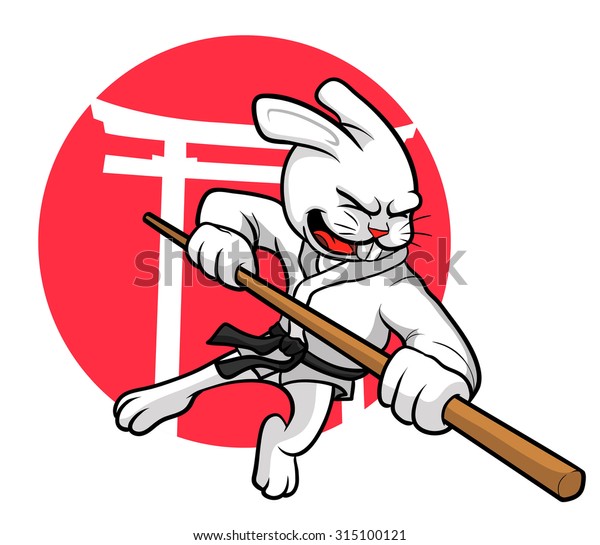 Vector de stock (libre de regalías) sobre Vector Illustration Karate ...