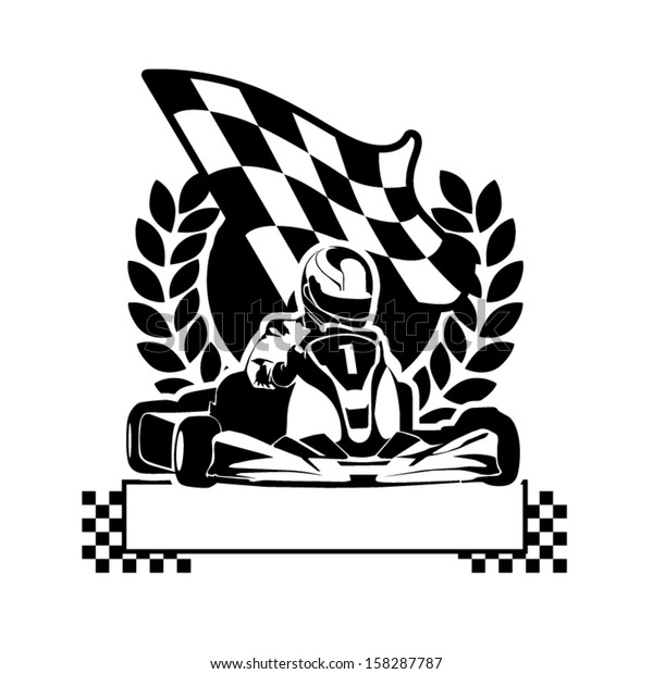 Vector Illustration Kart Symbol Stock Vector (Royalty Free) 158287787