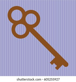 Vector Illustration Key Icon Maroon Color Stock Vector (Royalty Free ...