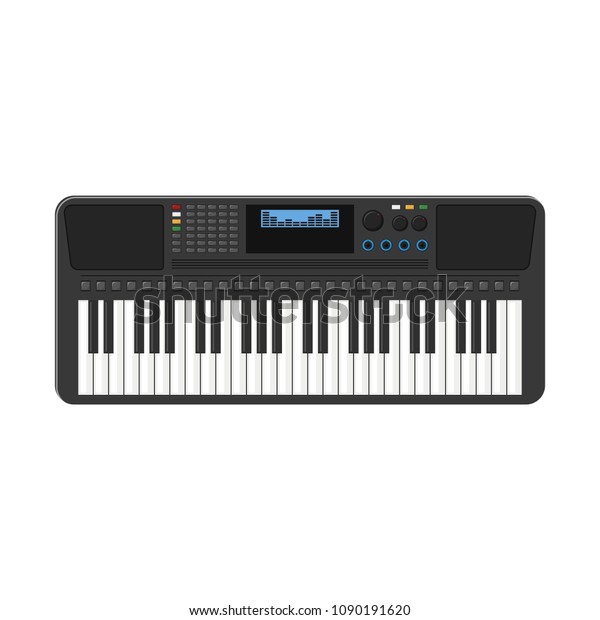 Vector Illustration Keyboard Cartoon Style Isolated Stock Vector ...