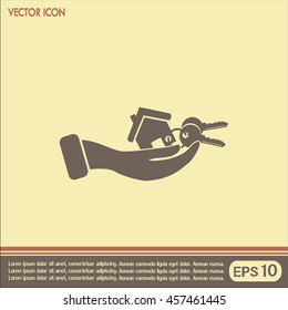 Vector Illustration Keychain Home Stock Vector (Royalty Free) 440725129