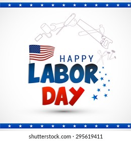 Vector Illustration Labor Day Stock Vector (Royalty Free) 295619411 ...