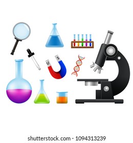 Vector Illustration Laboratory Tools Equipment Stock Vector (Royalty ...