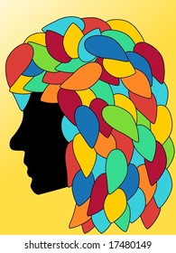 Vector Illustration Lady Summer Stock Vector (Royalty Free) 17480149 ...