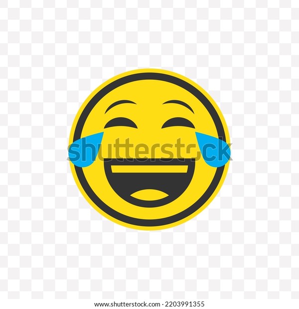 Vector Illustration Laugh Emoticons Colored Icons Stock Vector (Royalty ...