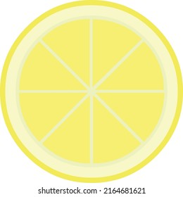 Vector Illustration Lemon Cut Half Front Stock Vector (Royalty Free ...