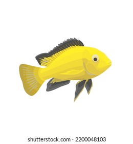 Vector Illustration Lemon Fish Stock Vector (Royalty Free) 2200048103 ...