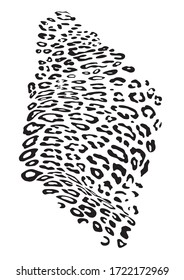 Vector Illustration Leopard Skin Drawing Stock Vector (Royalty Free ...
