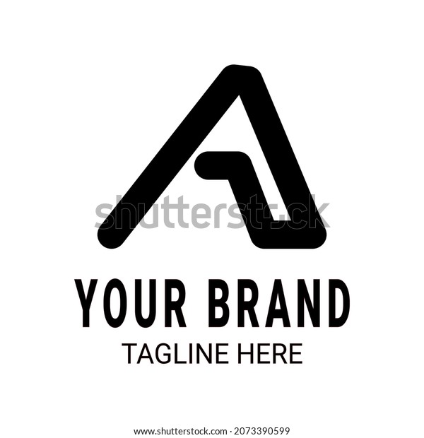 Vector Illustration Letter Black Color Simple Stock Vector (Royalty ...