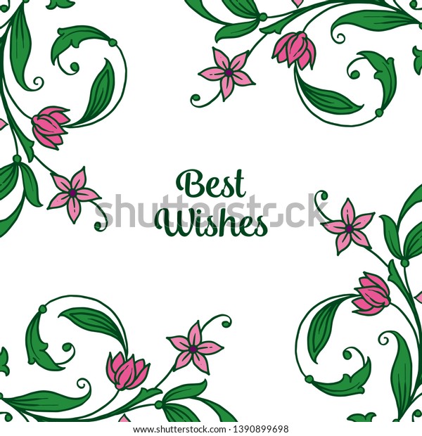 Vector Illustration Letter Best Wishes Style Stock Vector (Royalty Free ...