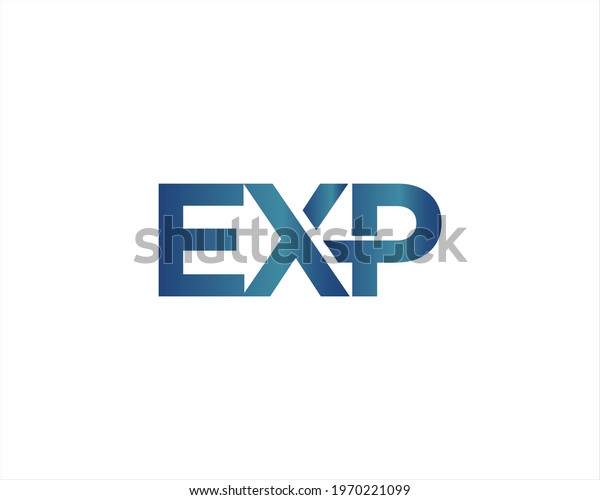 Vector Illustration Letter Exp Logo Stock Vector (Royalty Free ...