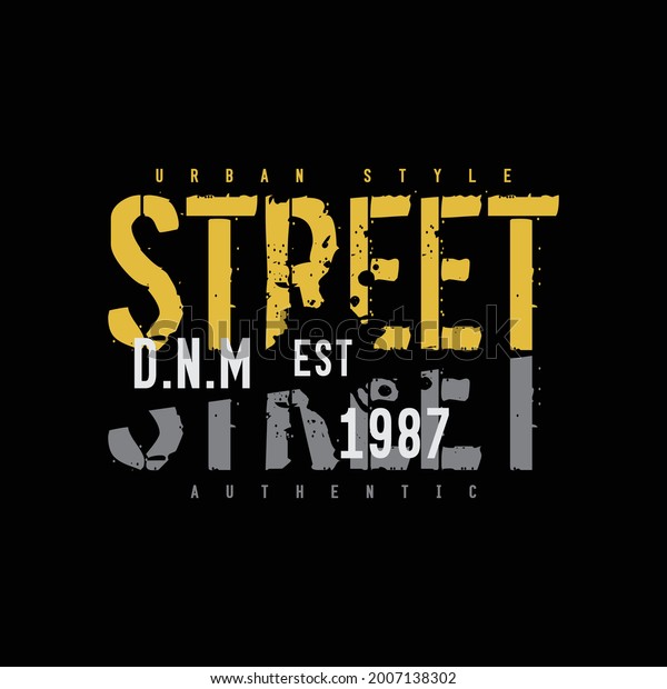 Vector Illustration Letter Graphic Street Perfect Stock Vector (Royalty ...
