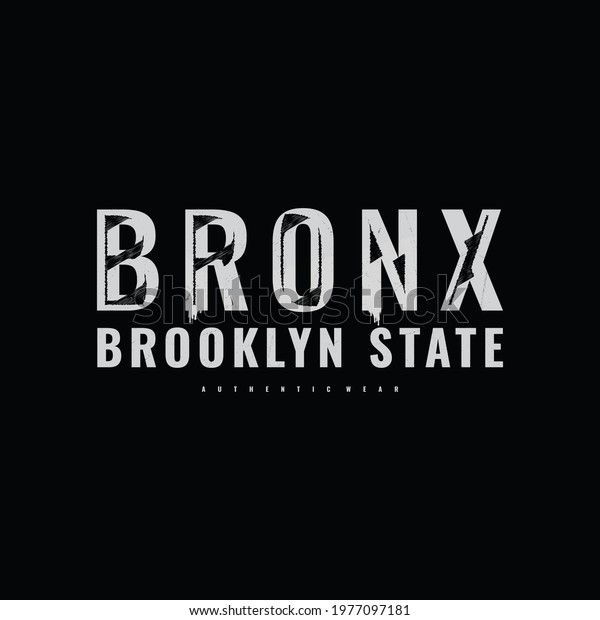 Vector Illustration Letter Graphics Bronx Creative Stock Vector ...