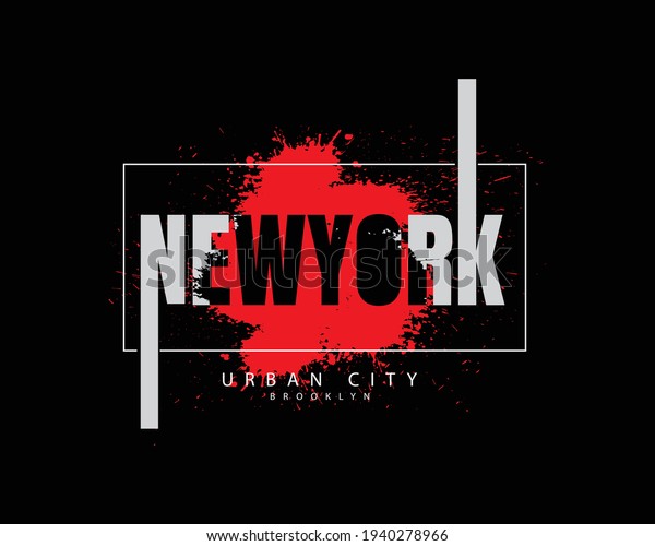 Vector Illustration Letter Graphics New York Stock Vector (Royalty Free ...