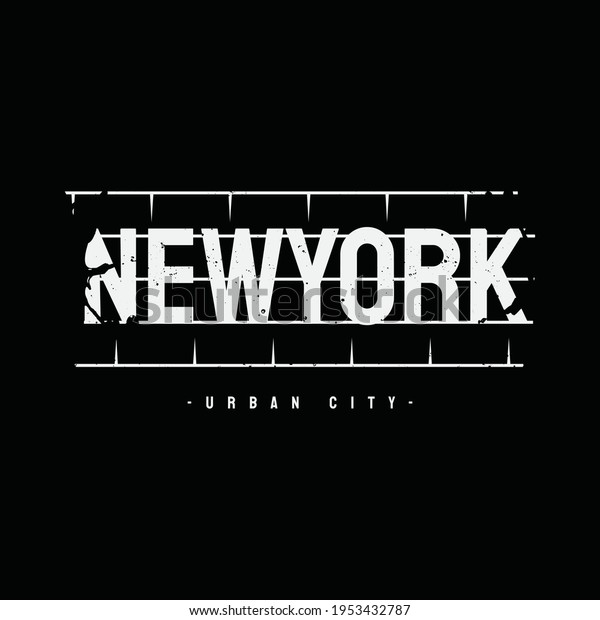 Vector Illustration Letter Graphics New York Stock Vector (Royalty Free ...