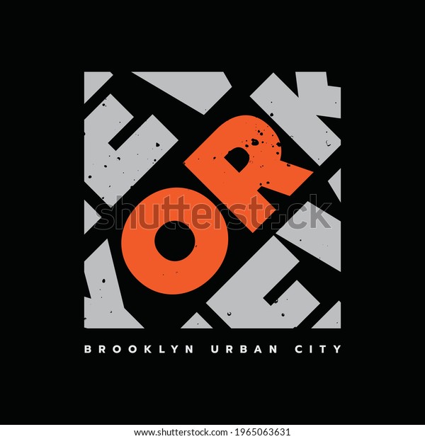 Vector Illustration Letter Graphics New York Stock Vector (Royalty Free ...