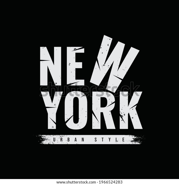 Vector Illustration Letter Graphics New York Stock Vector (Royalty Free ...