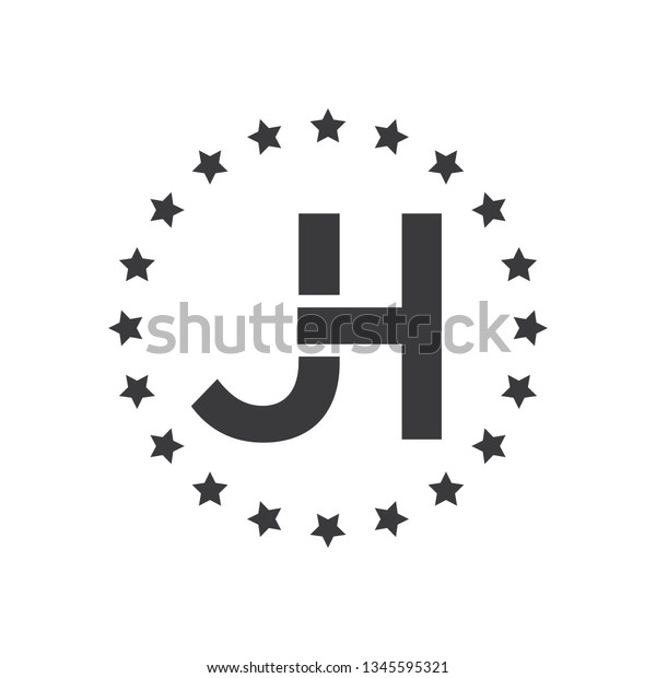 Vector Illustration Letter J H Logo Stock Vector (Royalty Free ...
