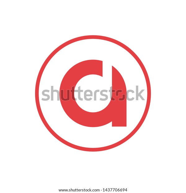 Vector Illustration Letter Negative Space Letter Stock Vector (Royalty ...