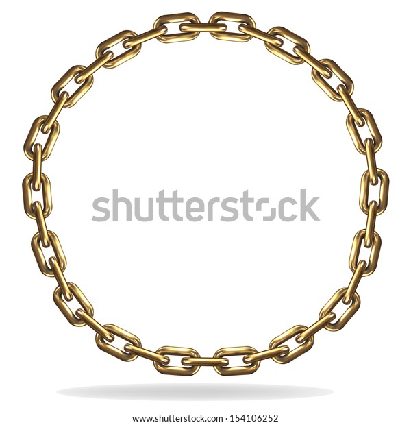 Vector Illustration Letter O Gold Chain Stock Vector (Royalty Free ...