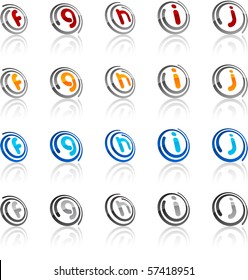 Vector Illustration Letter Symbols Stock Vector (Royalty Free) 57418951